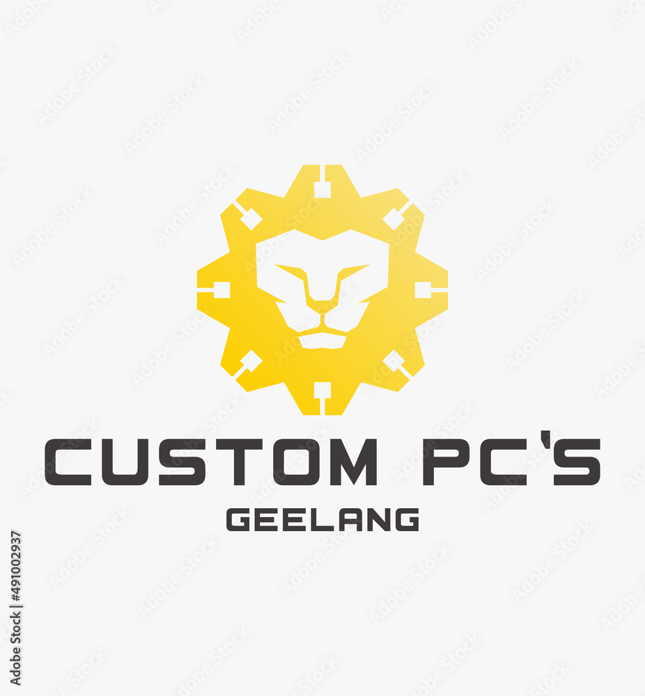 Vetor de build computer logo, computer technology logo, computer logo ...