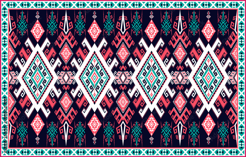Tribal vector ornament. Seamless African pattern. Ethnic carpet with ...
