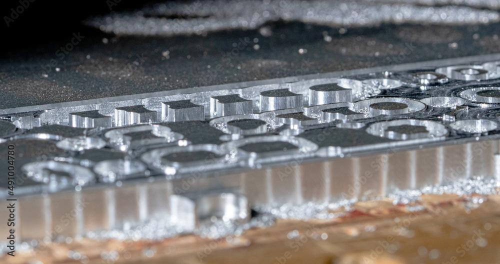 Metalworking CNC milling machine. Drilling steel. A drilling machine ...