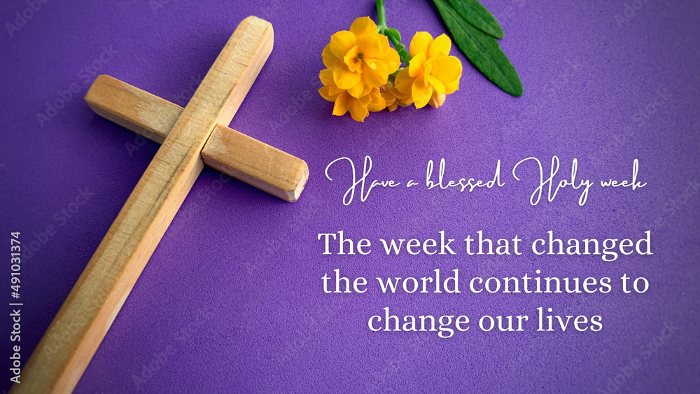 Good Friday, Lent Season and Holy Week concept - A Christian cross on ...