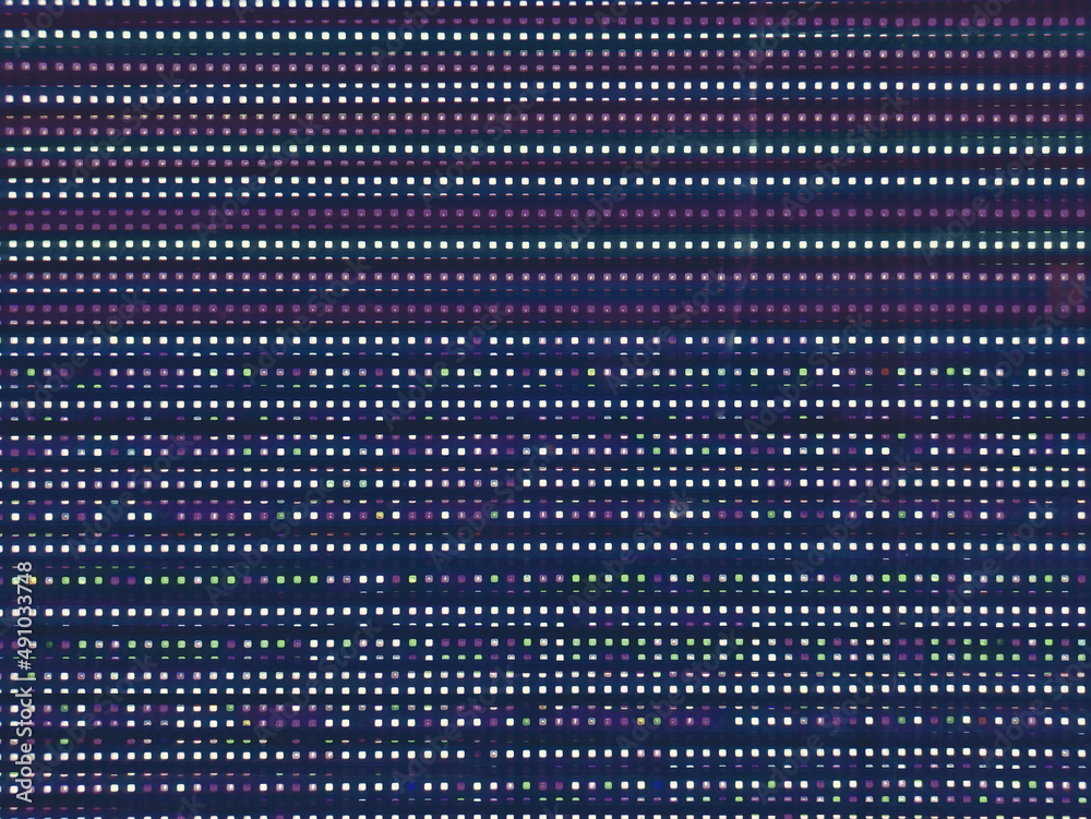 Photograph of the LED Screen glitch, LED glitch, interference LED panel ...