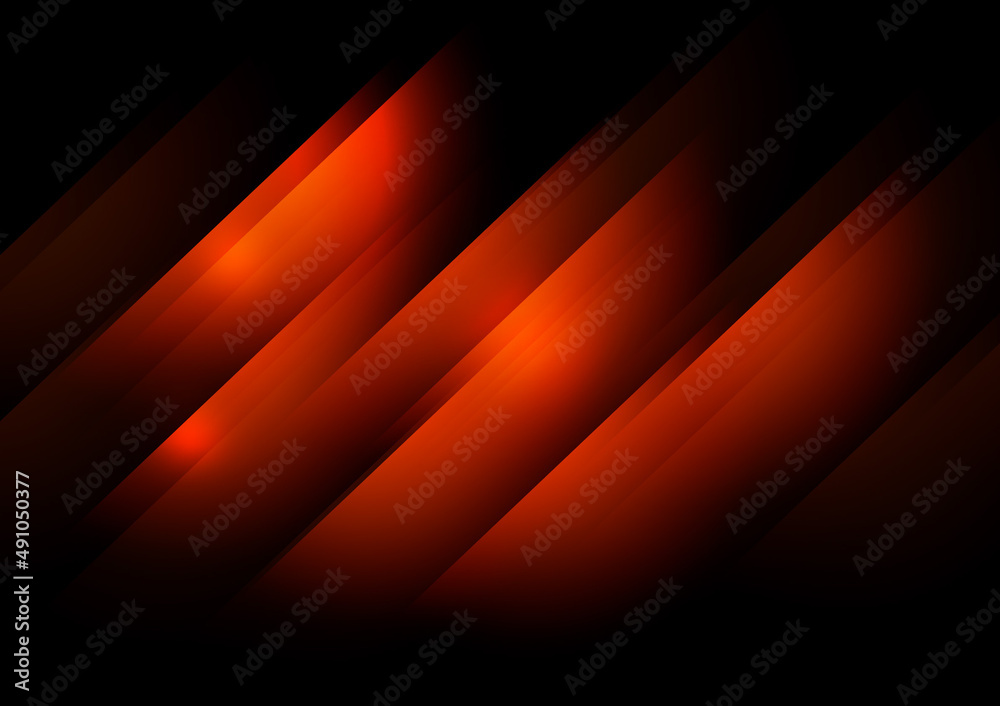 Diagonal orange gradient background overlaps with dimensional layers ...