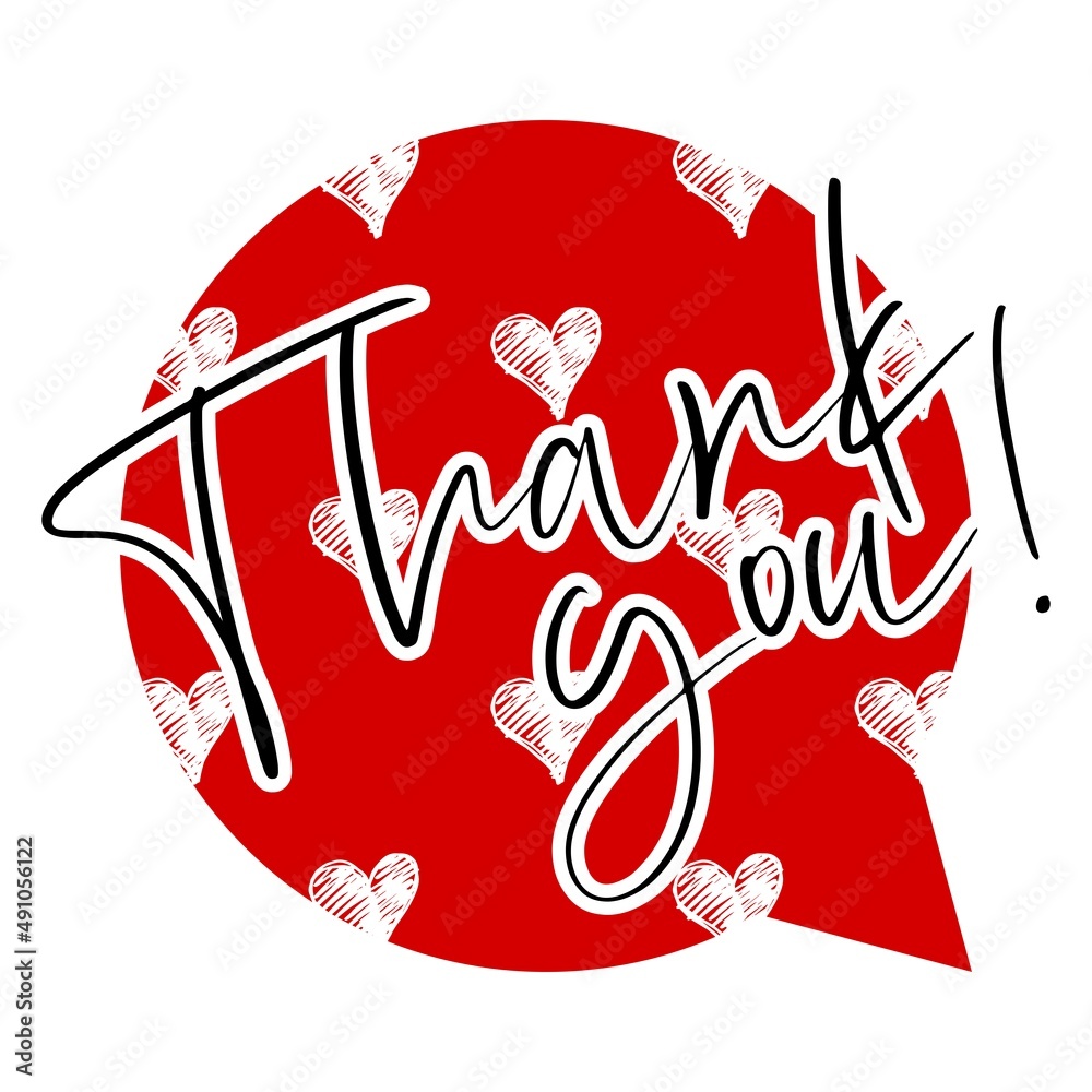 Thank You Card. Hand Written Lettering for Title, Heading, Photo ...