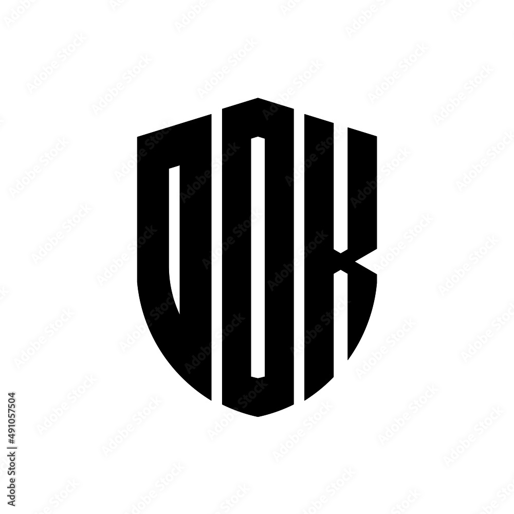 DDK letter logo design. DDK modern letter logo with black background ...