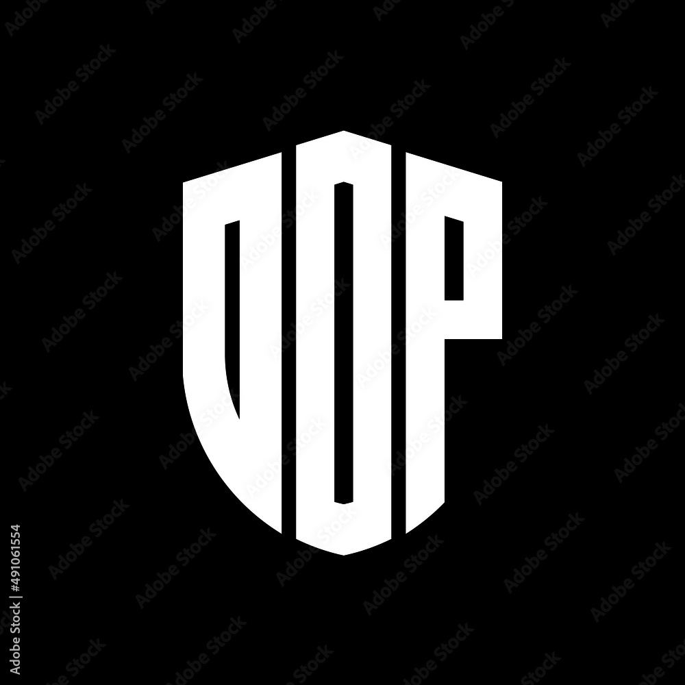 Ddp Letter Logo Design Ddp Modern Letter Logo With Black Background