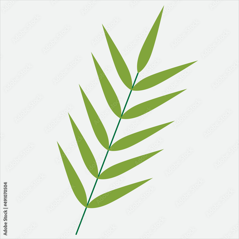 simplicity floral leaf drawing flat design. Stock Vector | Adobe Stock