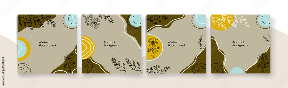 Contemporary abstract universal background templates. Minimalist ...