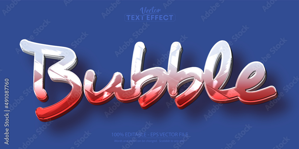 Cartoon text effect, editable bubble text and comic text style Stock ...