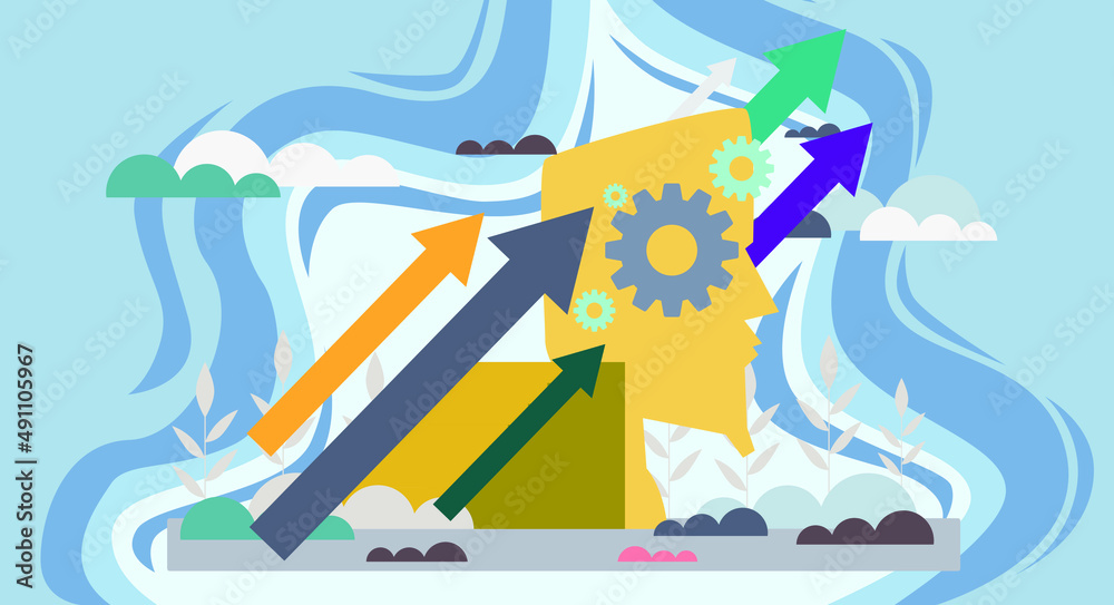 Grafika wektorowa Stock: Upskilling learn as work educational ...