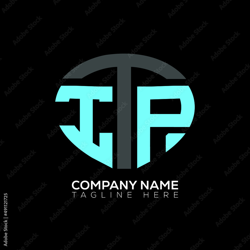 ITP logo monogram isolated on circle element design template, ITP ...