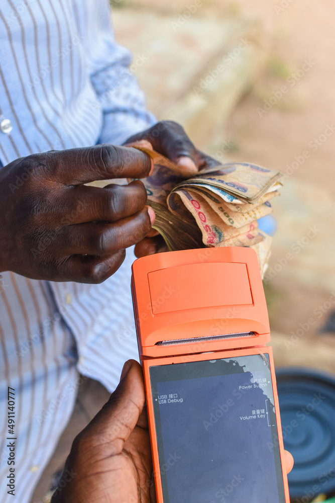 Picture of african hands counting cash, money, or Nigerian currency ...