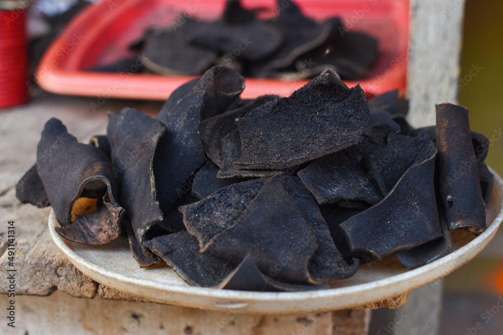 Smoked cow hides or skin which is part of Nigerian's edible food ...