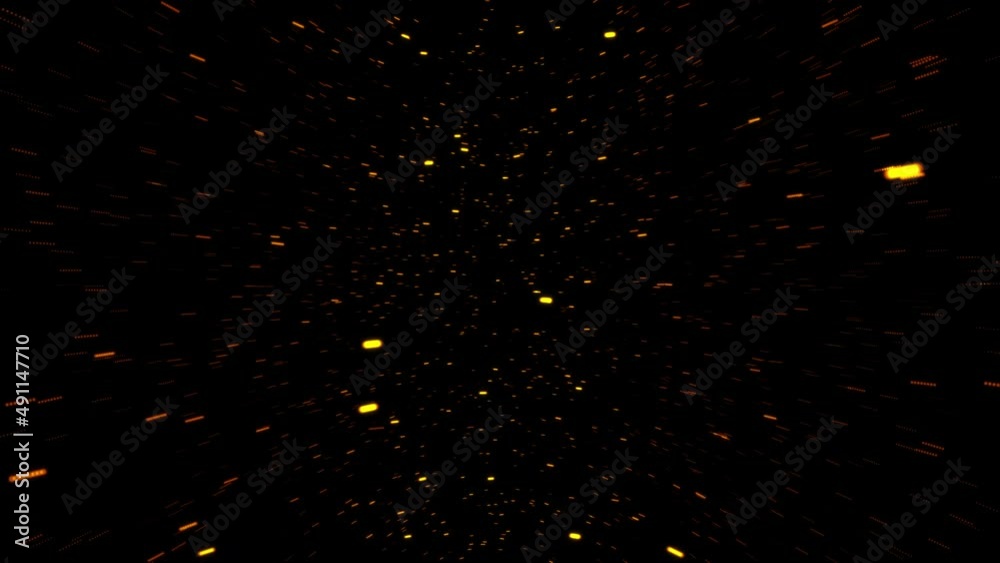 Video Stock Seamless loop of glow orange fire particles sparks rising ...