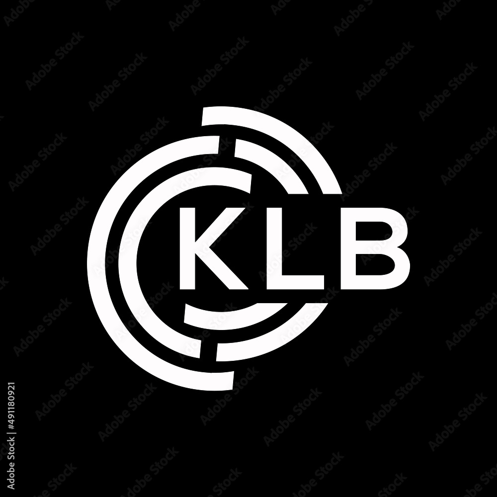 KLB letter logo design on black background. KLB creative initials ...