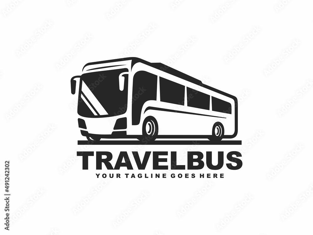 Bus logo design vector. Travel bus logo Stock Vector | Adobe Stock