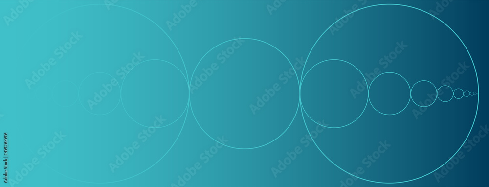 Circle header teal. Background for banner, website, header or other ...
