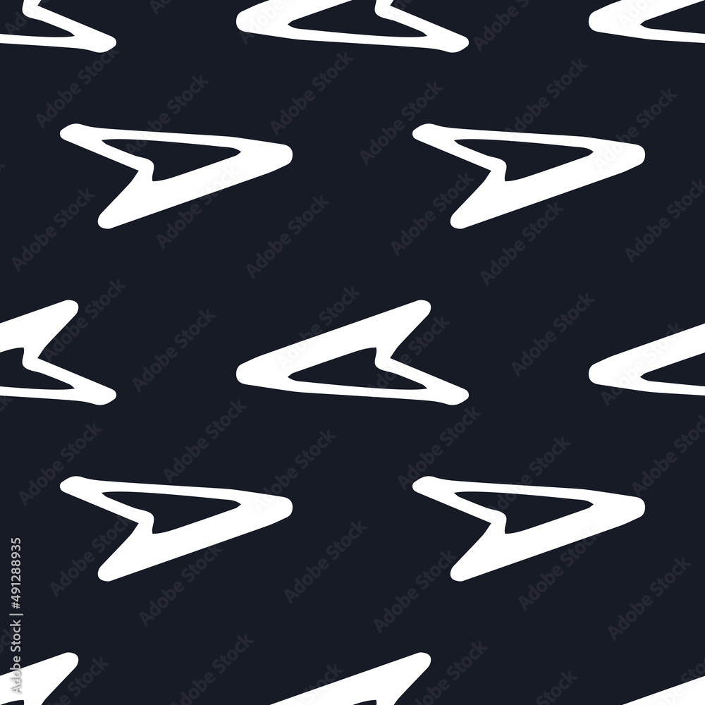 a pattern of a cursor with a triangular arrow. A seamless pattern of a ...