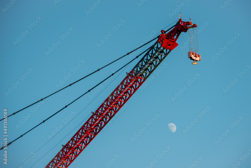 Placentia, Newfoundland, Canada-March 2022: A massive ALE SK350 crane ...