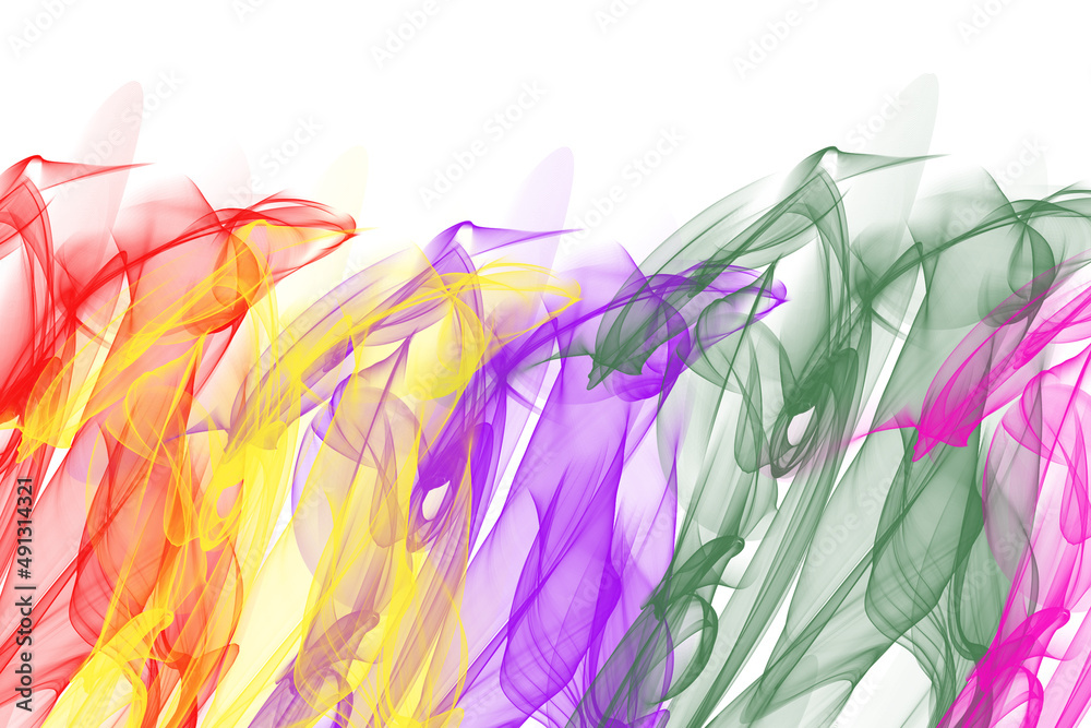 Colorful powder explosion on white background. Abstract pastel color ...