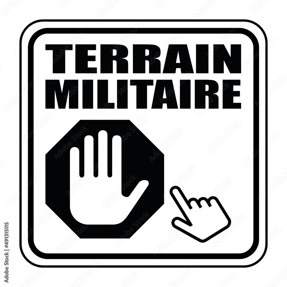 Logo terrain militaire. Stock Vector | Adobe Stock