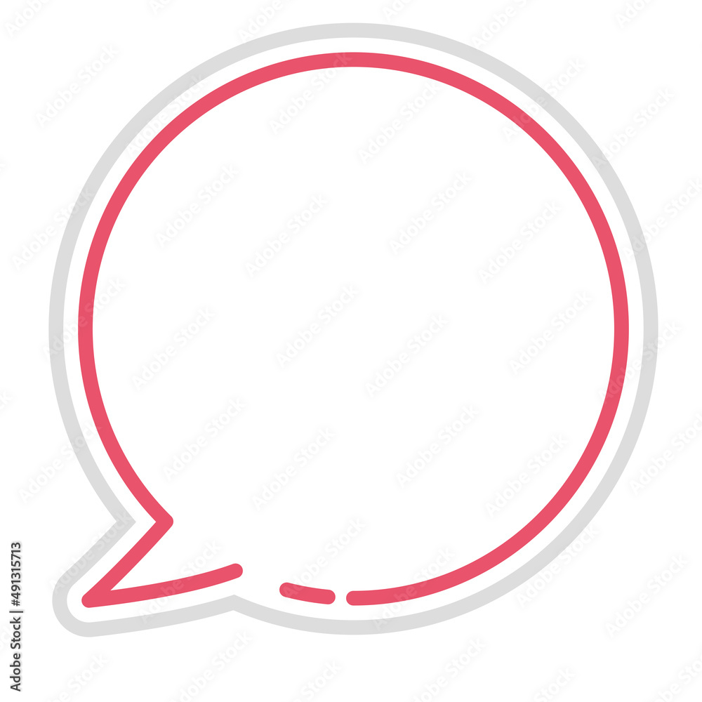 Illustration of a three-dimensional comment balloon and a speech ...