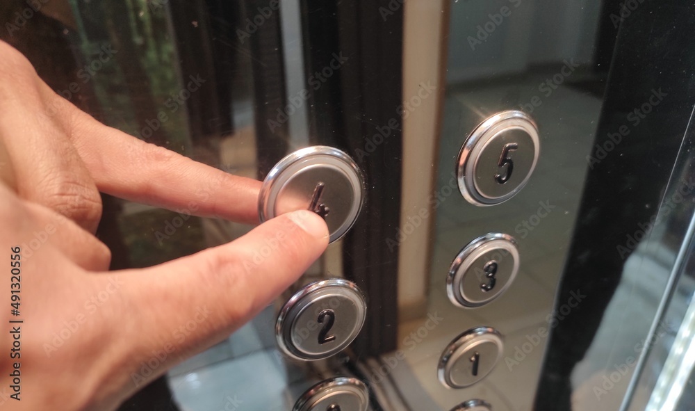 elevator button Stock Photo | Adobe Stock