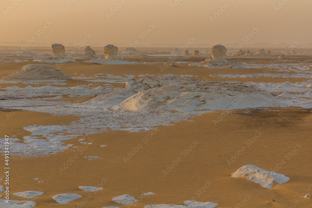 Chalk rock formations in the White Desert, Egypt Stock Photo | Adobe Stock