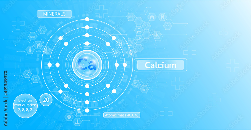 Minerals calcium and Vitamin supplements complex capsule. Calcium food ...