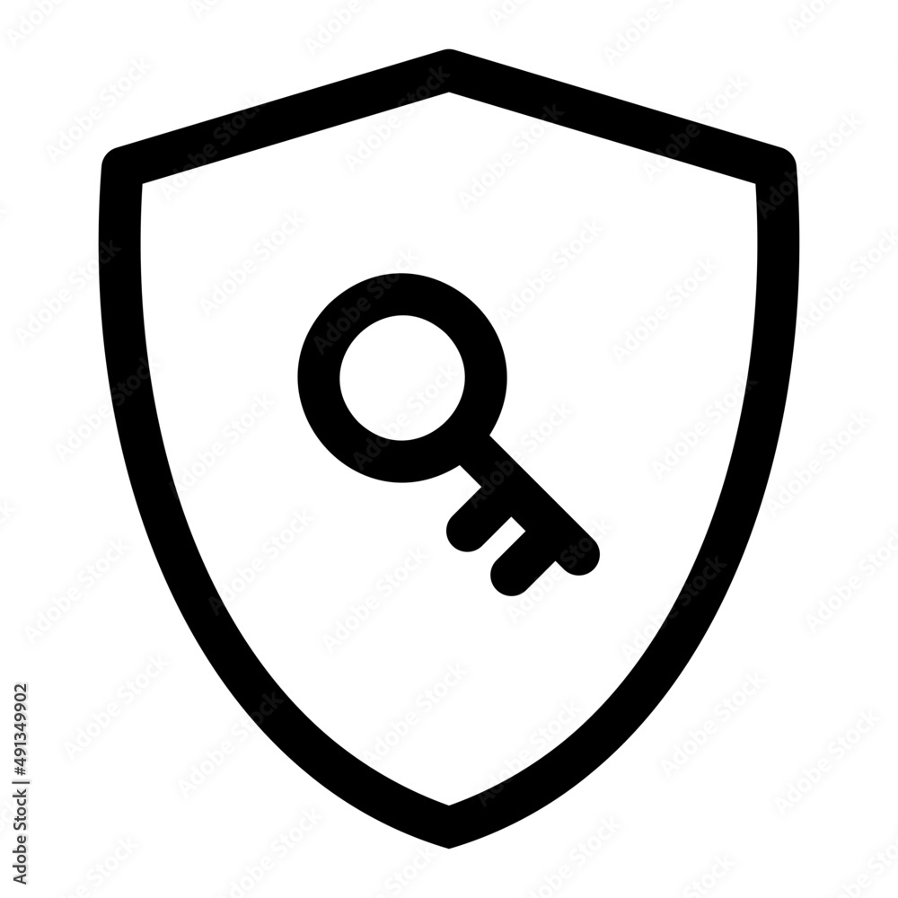 Key Outline Icon Stock Vector Adobe Stock