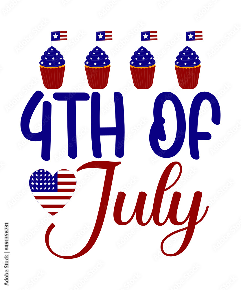 Fourth of July Bundle svg, USA Flag Svg, Independence Day, 4th of July ...