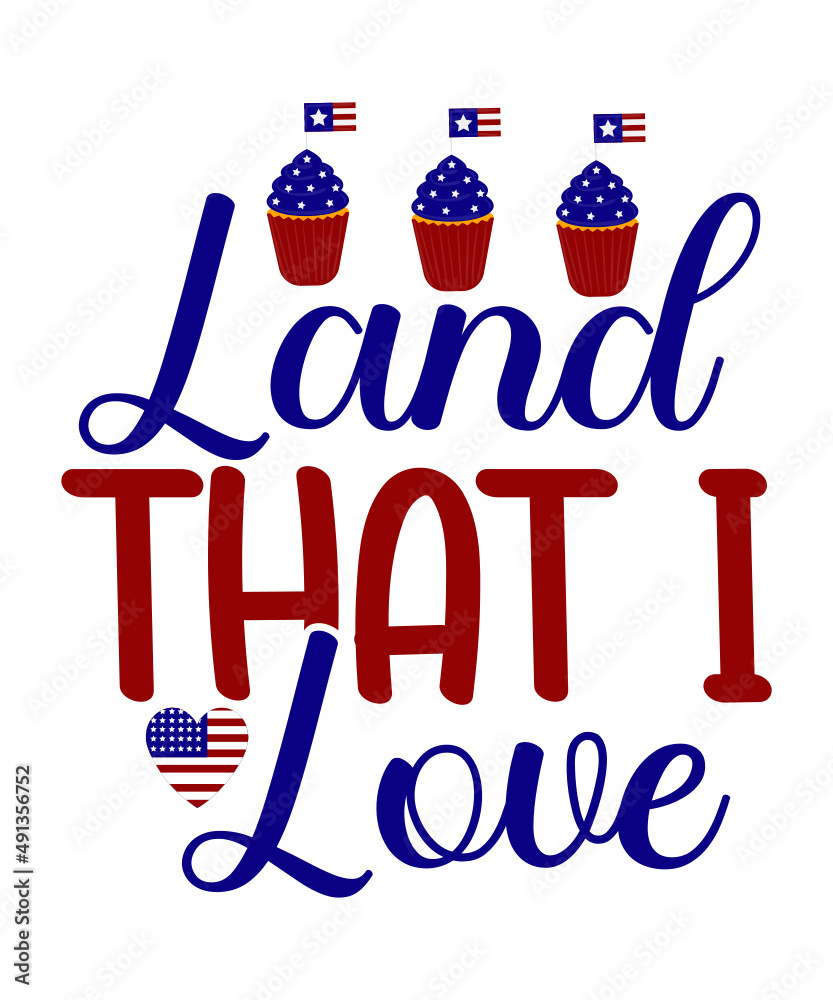 Vetor do Stock: Fourth of July Bundle svg, USA Flag Svg, Independence ...