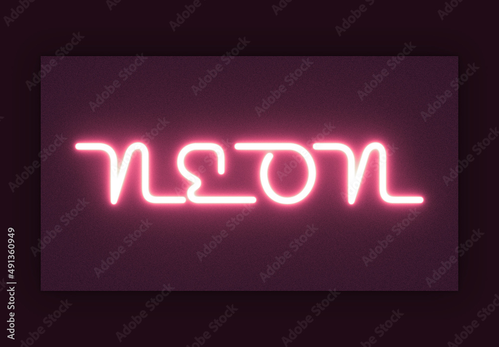 Neon Text Effect Stock Template | Adobe Stock