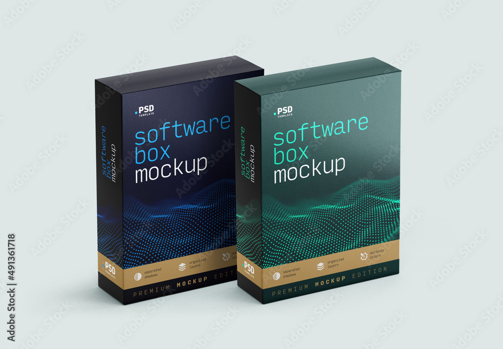 Software Box Mockup Stock Template | Adobe Stock