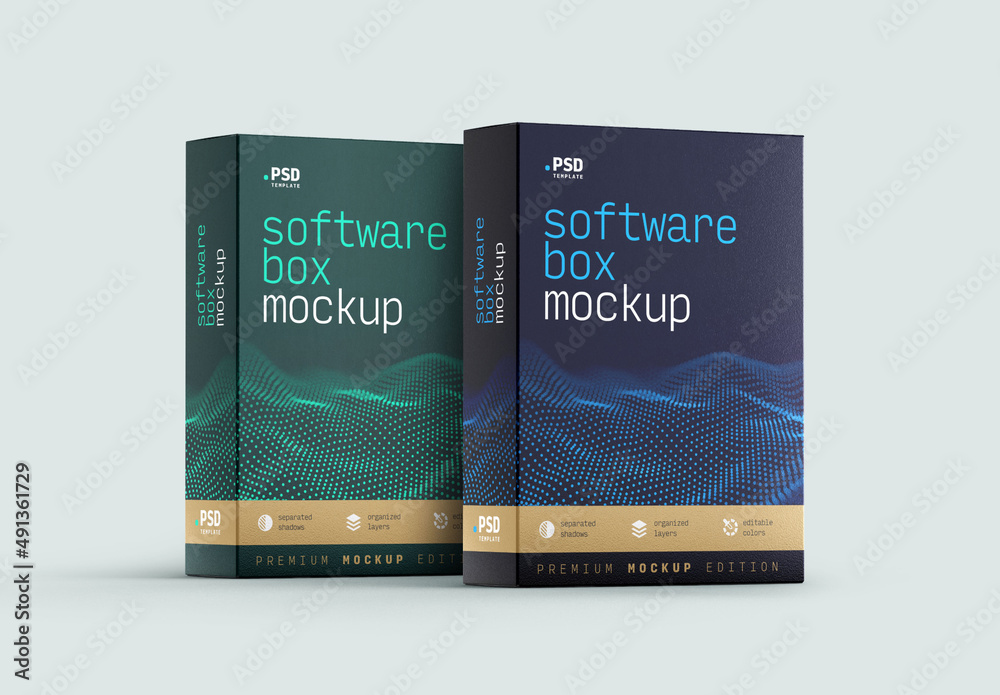 Software Box Mockup Stock Template | Adobe Stock