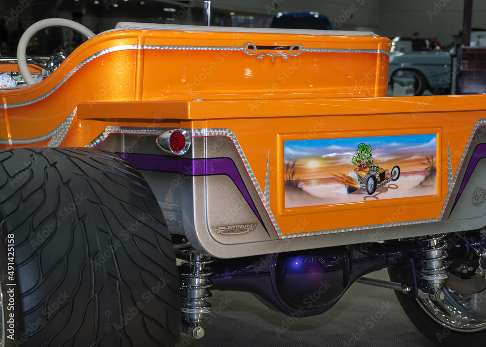 DETROIT, MI/USA - March 4, 2022: A 1923 Ford T-Bucket interpretation ...