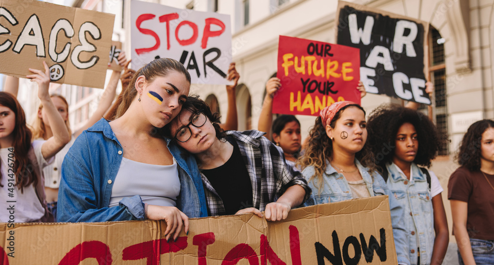 Stop the war in Ukraine Stock Photo | Adobe Stock