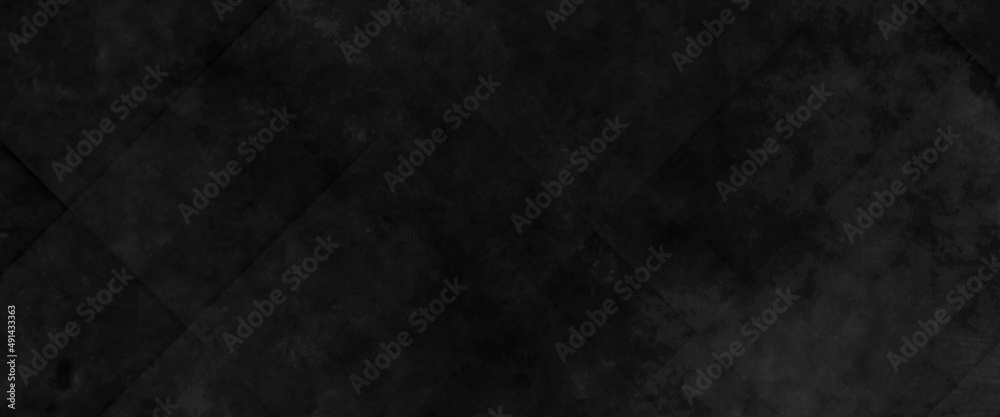 Abstract black background with diamond and triangle shapes layered in ...