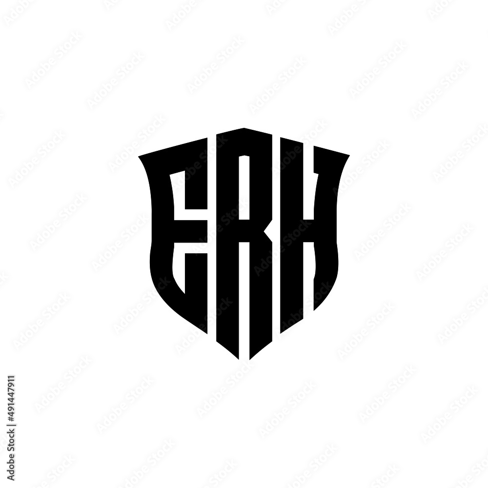 ERH letter logo design with white background in illustrator, cube logo ...