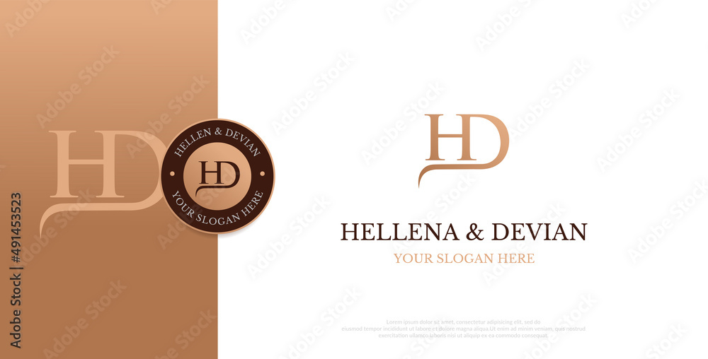 initial HD logo design vector Stock Vector | Adobe Stock