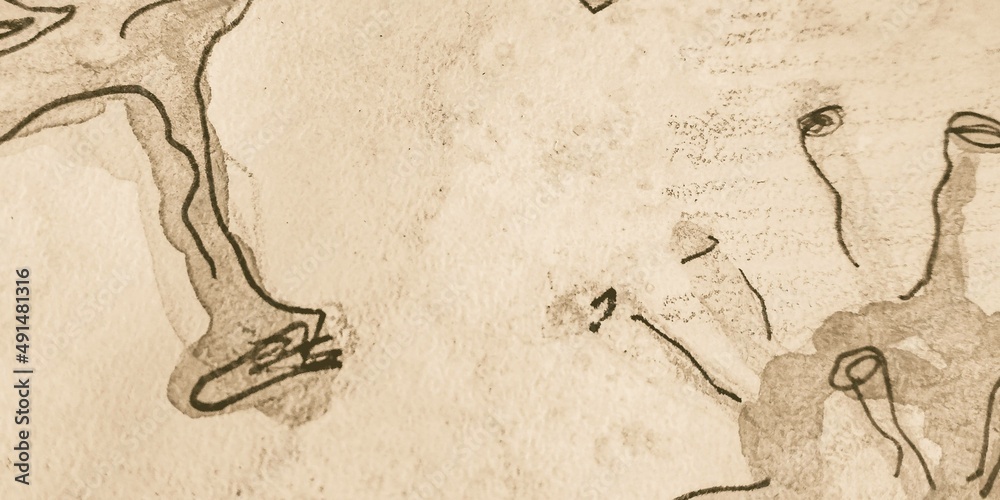 Virus Disease. Beige Cancer Germs. Brown Bacteriophage Viruses. Dark ...