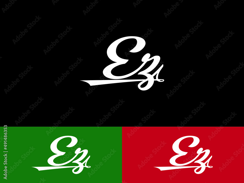 Initial Signature EZ Logo, Minimal ez signature and luxury logo icon ...