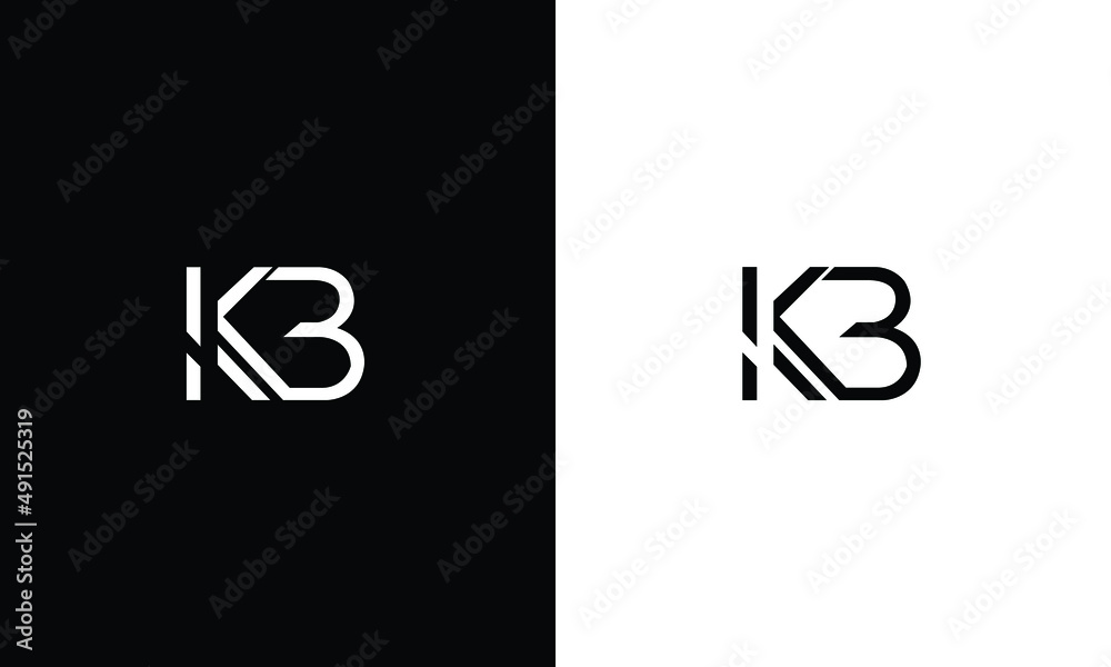 Alphabet letter icon logo KB Stock Vector | Adobe Stock