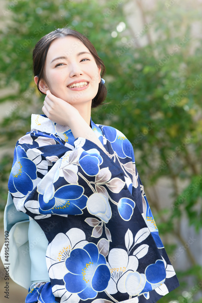 And for the main visual! Portrait of a beautiful Japanese woman looking ...