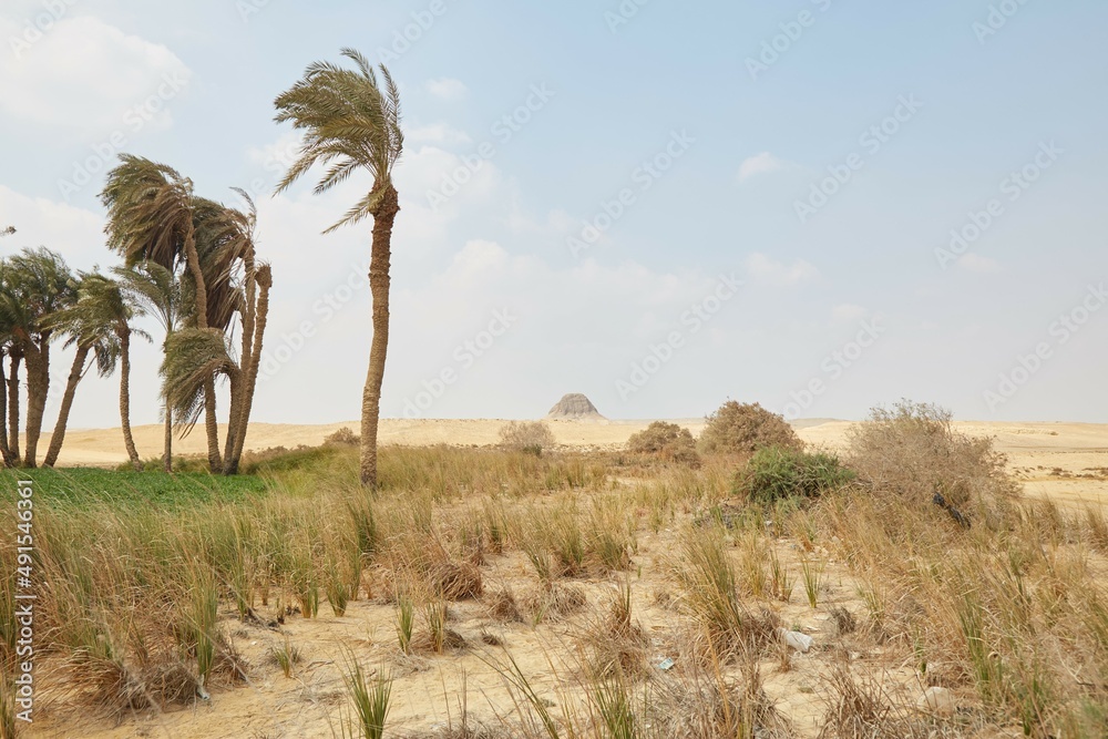 The Mudbrick Pyramid of El Lahun from Egypt's Middle Kingdom Stock ...