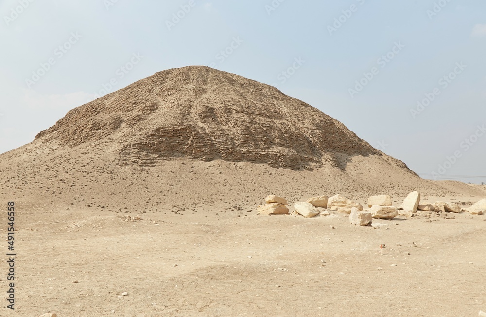 The Pyramid of Hawara, Most Known for Its Lost Labyrinth Stock Photo ...