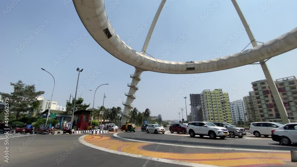 View of Biswa Bangla gate. Famous Biswa Bangla Gate art gallery also ...