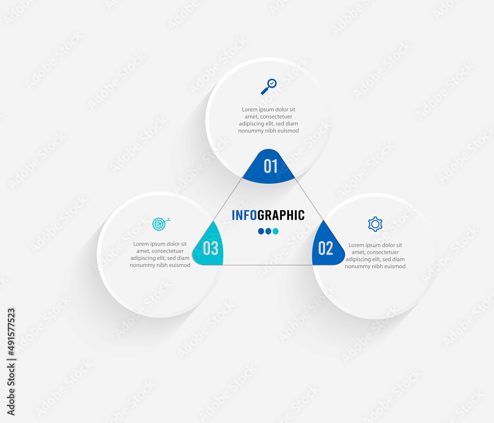 Business data visualization. Process chart. Abstract elements of graph ...