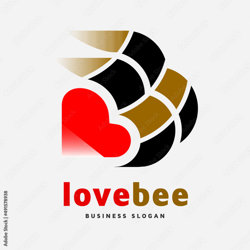 This logo is suitable for bee farming, bee hive project, honey and bee ...