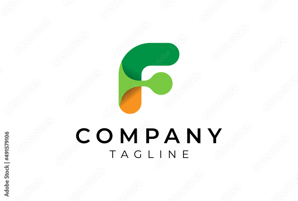 Intial F Logo, modern and stylist letter F gradient logo design, usable ...