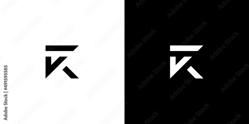 Unique and modern VR letter initials logo design Stock Vector | Adobe Stock